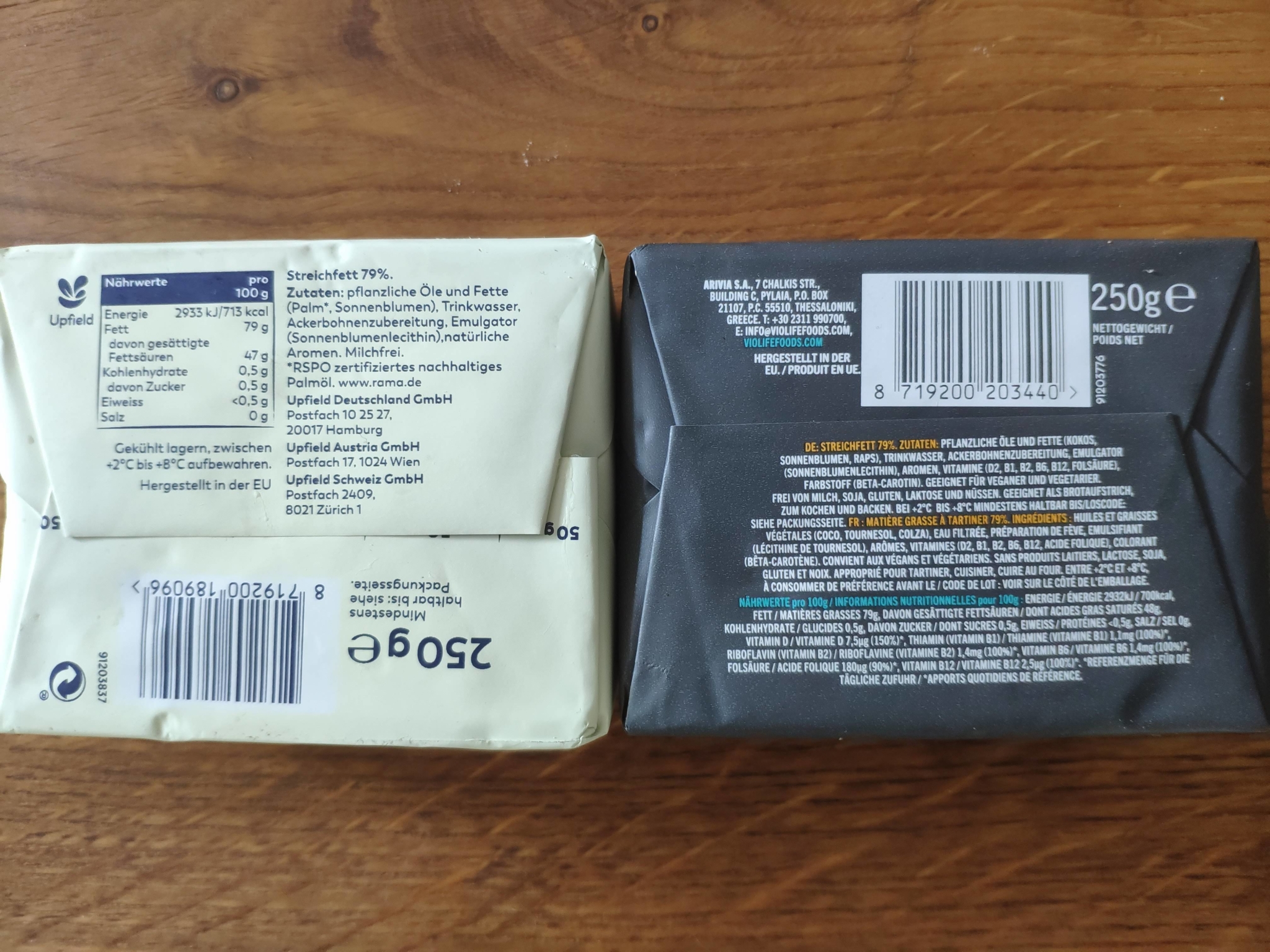 Vegane Butter von Rama und Violife - Vegan im Test